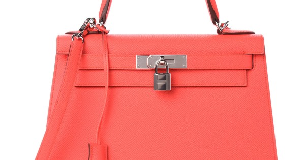 HERMES Epsom Kelly 30 Sellier Rose Texas